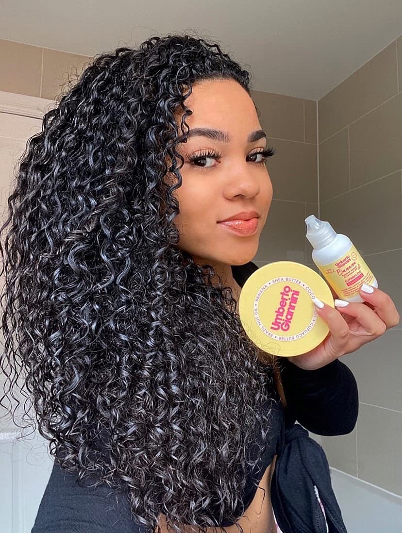 Umberto Giannini Coily Banana Butter Repair + Restore Leave-in Conditioner Vegan Cruelty Free 97% Natural