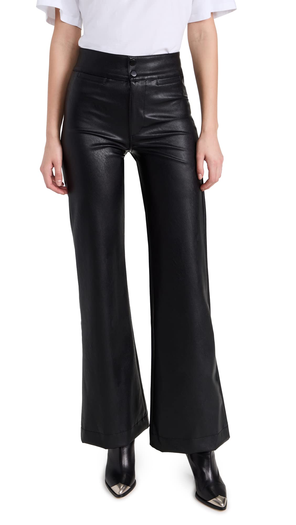 ASKK NY Women's Vegan Brighton Pants, Black, 26
