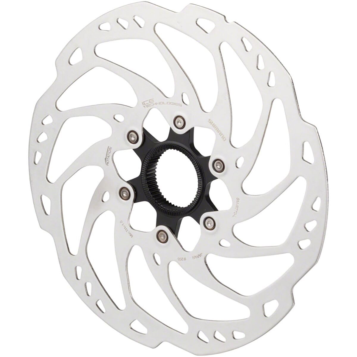 SHIMANO SLX Sm-Rt70 Rotor - Centerlock Black/Silver, 140Mm