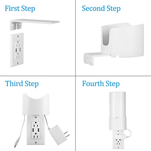 STANSTAR Wall Mount for TP-Link Deco M4/S4 Whole Home Mesh WiFi System, Sturdy Wall Mount Bracket, Cord Management Holder for Deco M4/E4/P9/S4 Without Messy Wires (2 Pack)