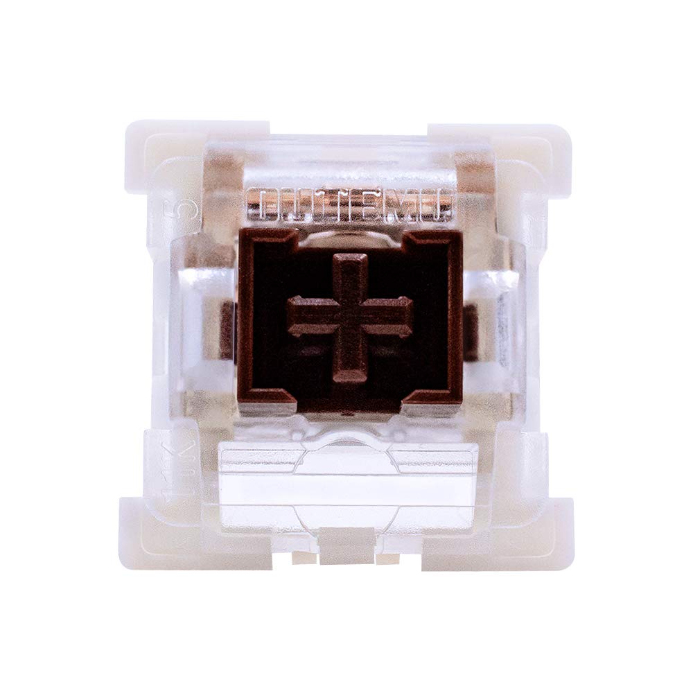 Outemu (Gaote Brown Switches 20 Pack, 3-Pin Tactile 50gf Dustproof RGB Key Switches - Gateron and Cherry MX Equivalent DIY Replaceable for Mechanical Gaming Keyboard
