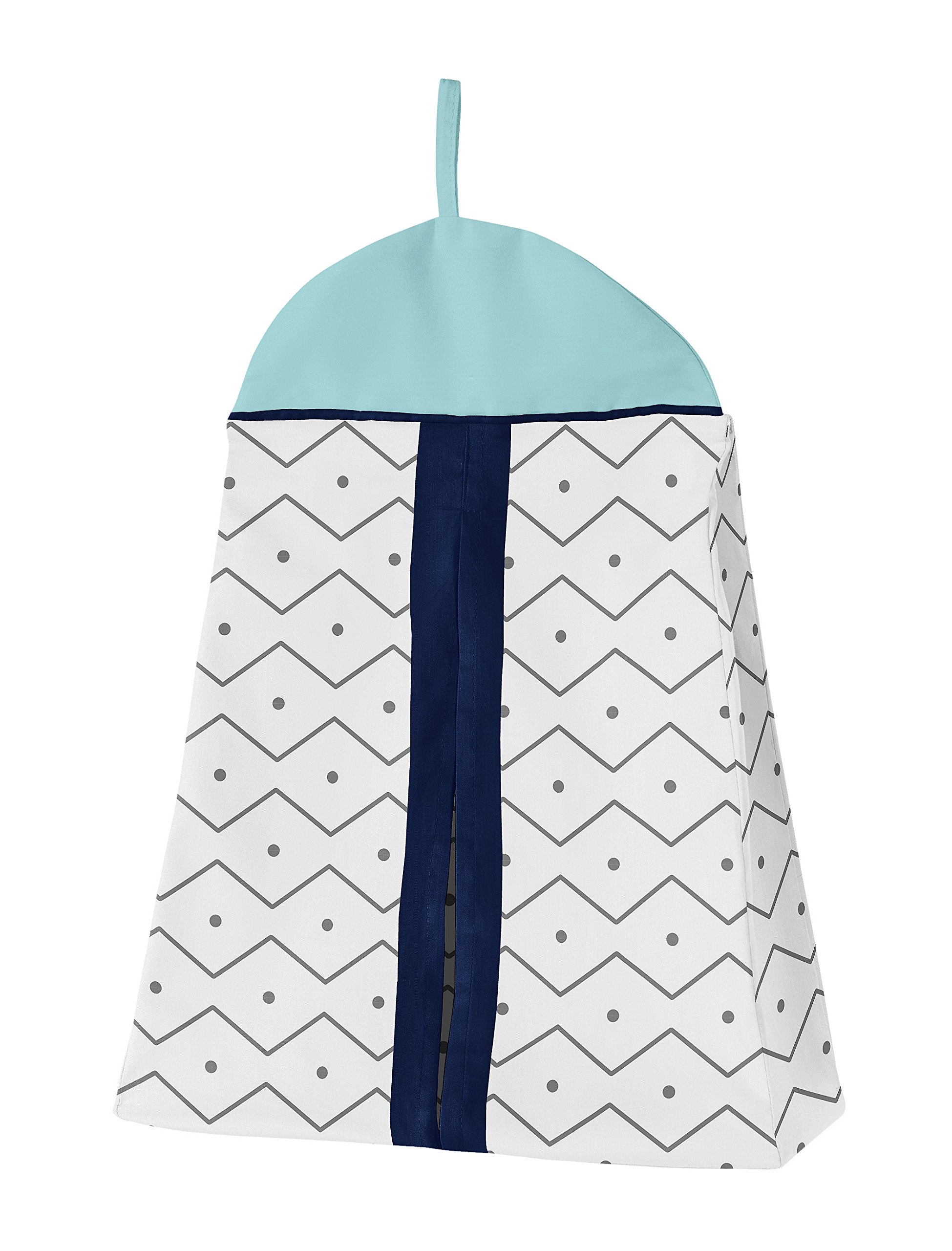 Sweet Jojo Designs Navy Blue and Green Modern Dinosaur Baby Boys or Girls 4 Piece Crib Bedding Set for Mod Dino Collection
