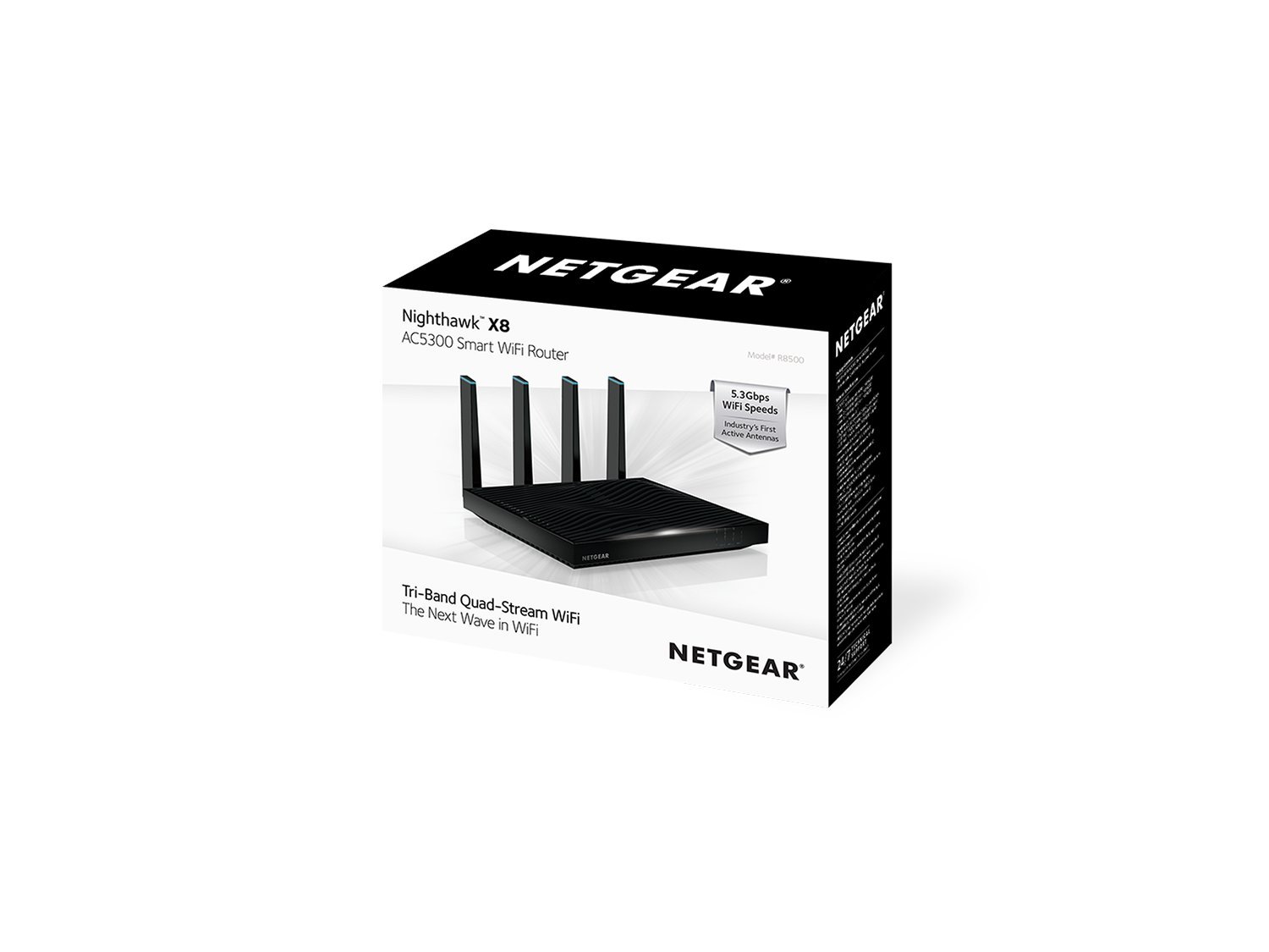NETGEAR AC5300 Nighthawk X8 Tri-Band WiFi Router (R8500-100NAS) (Discontinued)