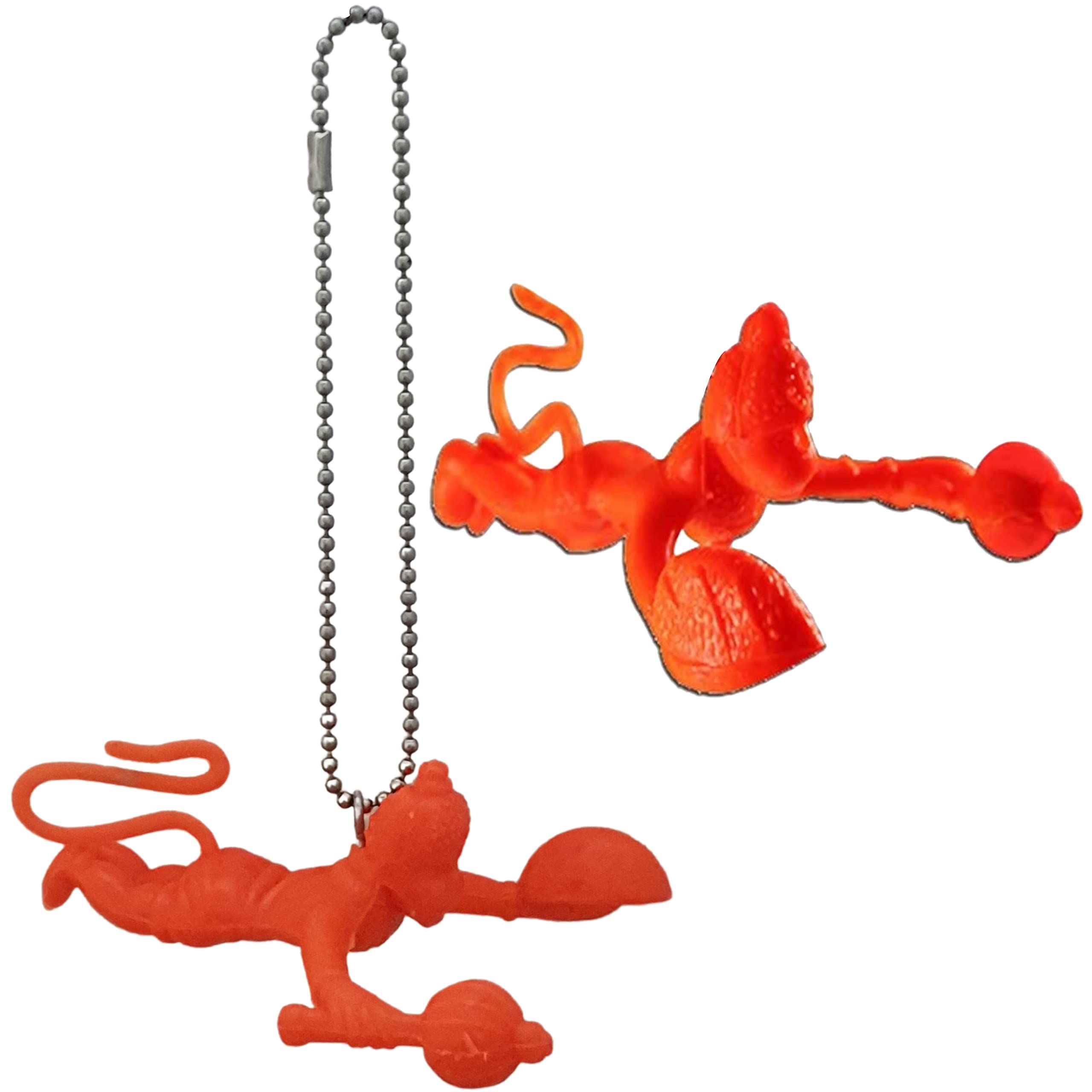Divine Mantra Flying Hanuman Car Hanging Rearview Mirror Accessories Charm Lord Bajrang Bali Home Wall Decor Items Kitchen, Balcony, Garden, , Aesthetic Decorative Lucky - Orange (1) (WOOPCOM442)