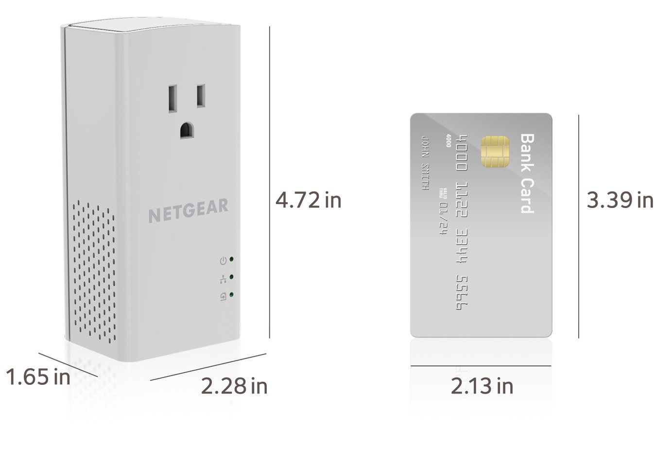 NETGEAR PowerLINE 1000 Mbps, 1 Gigabit Port with Pass-Through, Extra Outlet (PLP1000-100PAS)