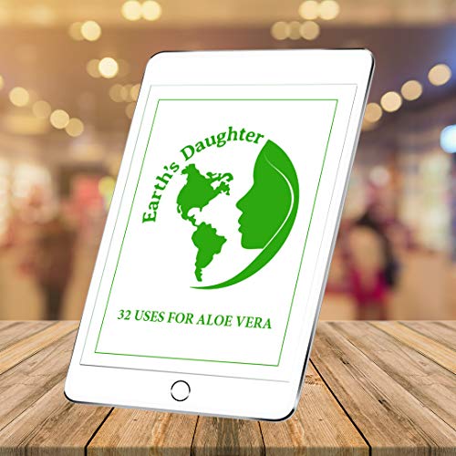 Earth's Daughter Organic Aloe Vera Gel from 100% Pure and Natural Cold Pressed Aloe β Moisturizes - Great for Face - Hair- Sunburn - Aftershave - Bug Bites - 12 oz.