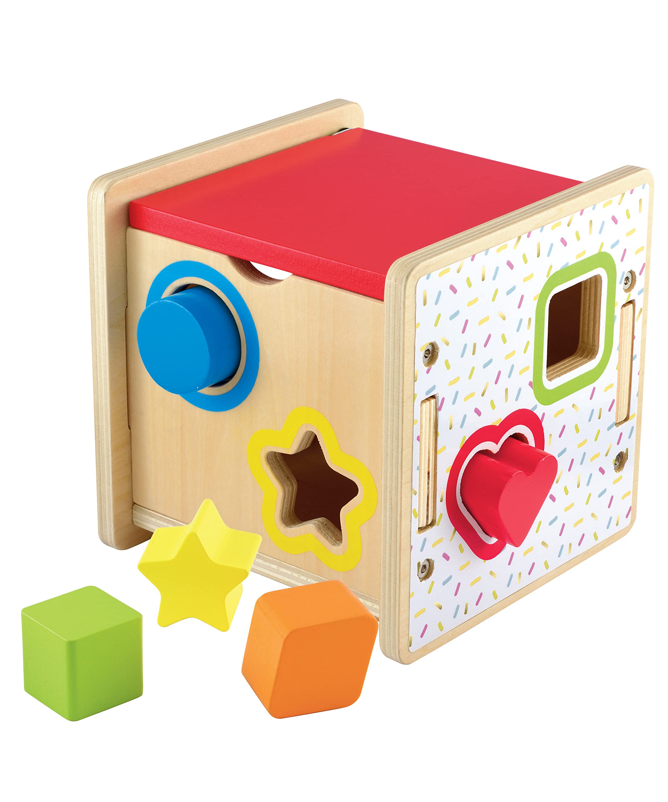 Early Learning Centre Wooden Shape Sorter, Fine Motor Skills, Problem Solving, Hand Eye Coordination, Kids Toys for Ages 18 Month, Amazon Exclusive