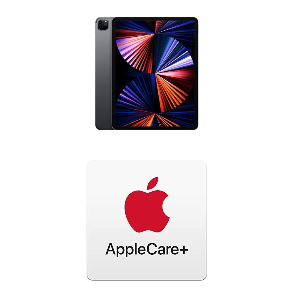Apple 2021 12.9-inch iPad Pro (Wi-Fi + Cellular, 128GB) - Space Gray with AppleCare+ (Renews Monthly Until Cancelled)