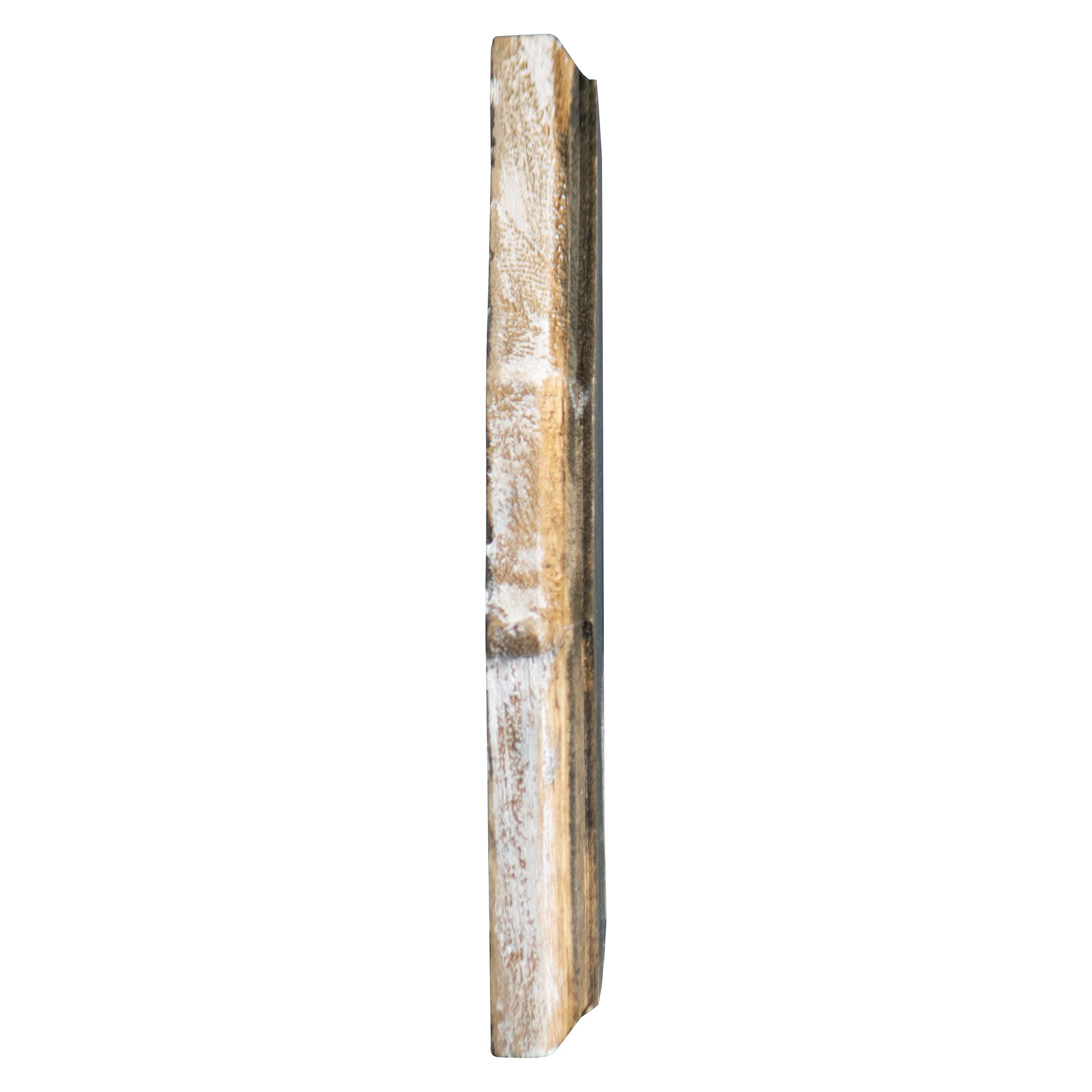 Foreside Home & Garden White Rustic Antique Wood Barn Shaped Decorative Storage Trinket Tray
