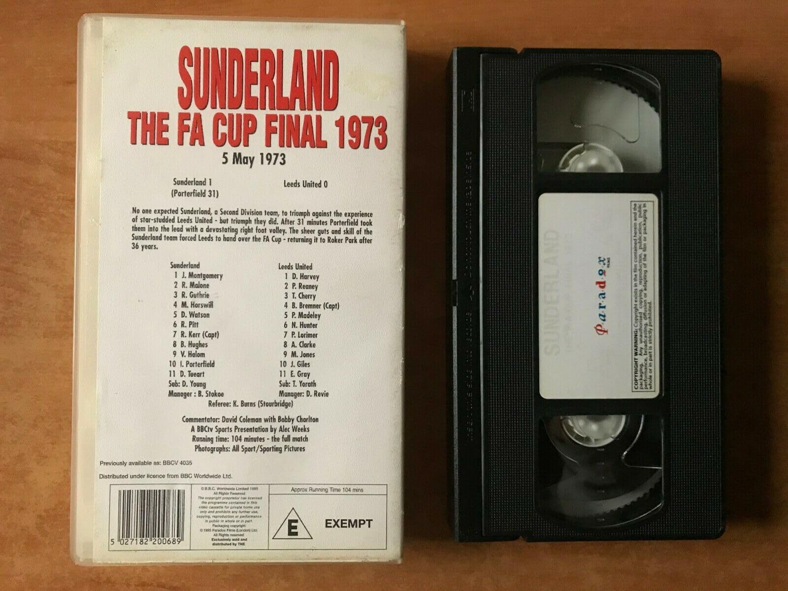 FA Cup Final 1973: Sunderland / Leeds United [VHS]