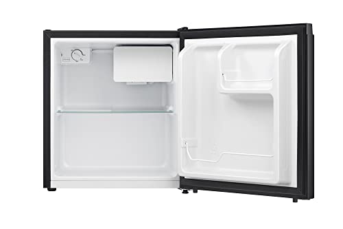 GOVIDA COOLHOME 1.6 Cu. ft. Single Door Mini Fridge, Black