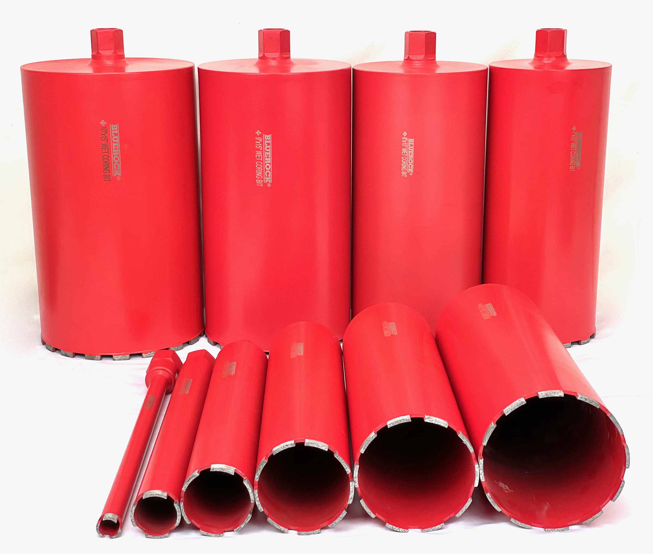 NEW BLUEROCK® 10Z1 CORE DRILL 2 SPEED W/STAND CONCRETE CORING - 1"-10" BIT SET PACKAGE DEAL!