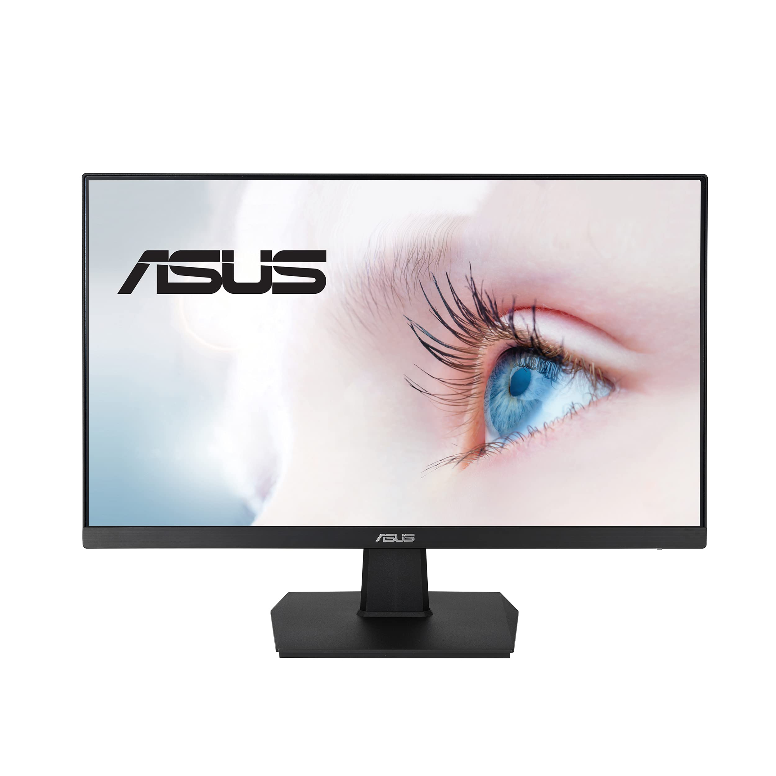 ASUS BE24EQK 23.8” Business Monitor with Webcam, 1080P Full HD IPS, Eye Care, DisplayPort HDMI, Frameless, Built-in Adjustable 2MP Webcam, Mic Array, Stereo Speaker & 23.8” 1080P Monitor (VA247HE)