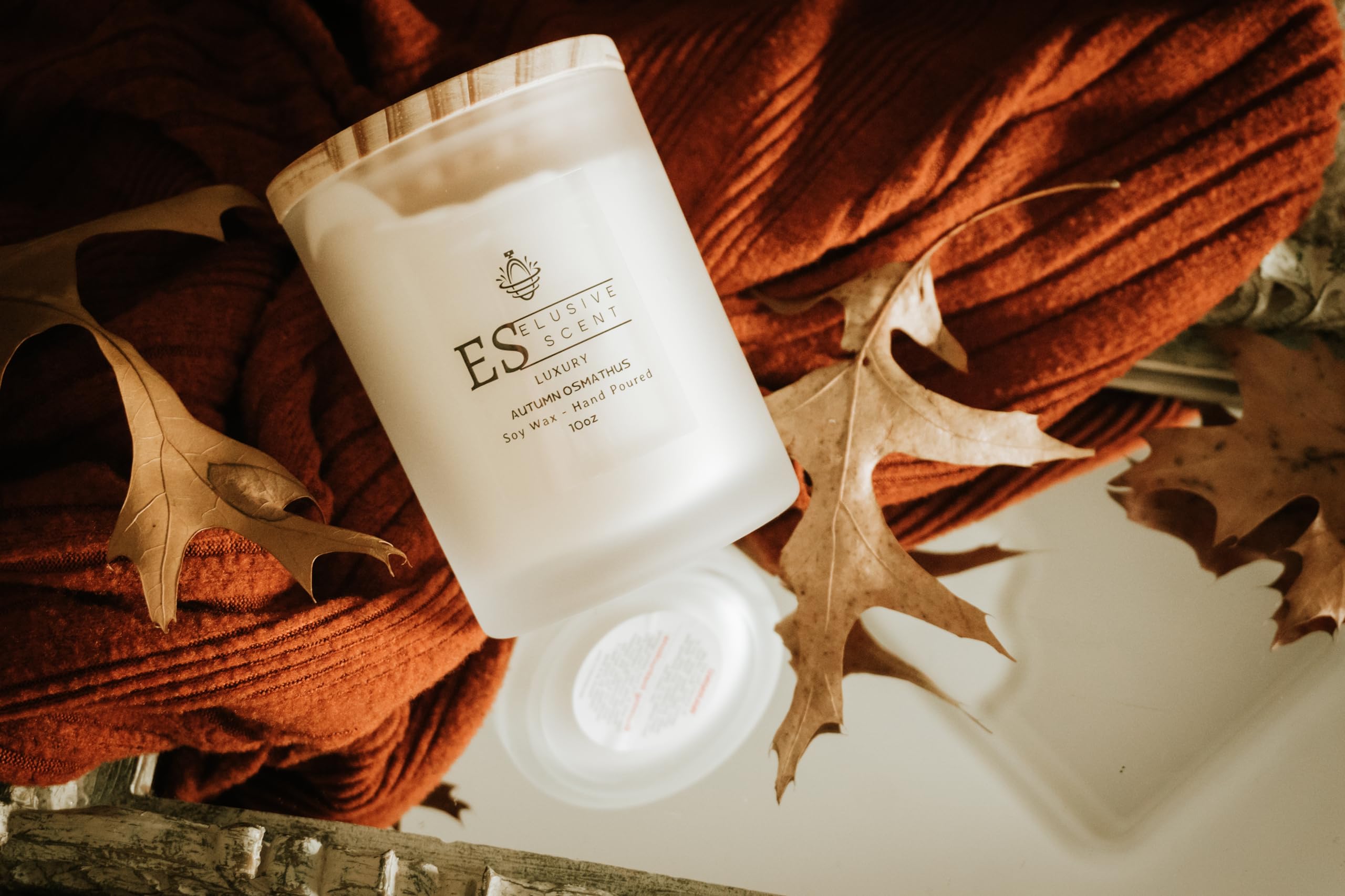Autumn Osmanthus | 10oz | Luxury Candle | Scented Candle | Aromatherapy | Essential Fragrance Oils | 100% Soy Wax | Home Décor | Home Fragrance | Housewarming Gift | Odor Eliminating | Elusive Scent