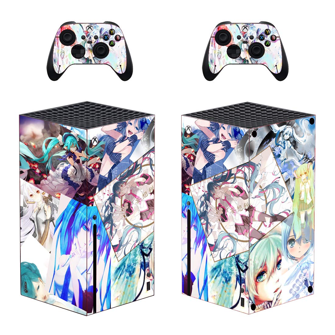 Anime Japan Stickers Decals Skin for X-box-One-Series X, Cover Protector Wrap Durable Full Set Protection Faceplate Console by KAJAL MANI