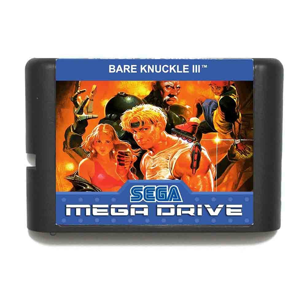 Bare Knuckle III 16 Bit MD Game Card For Sega Mega Drive For Genesis (Black)