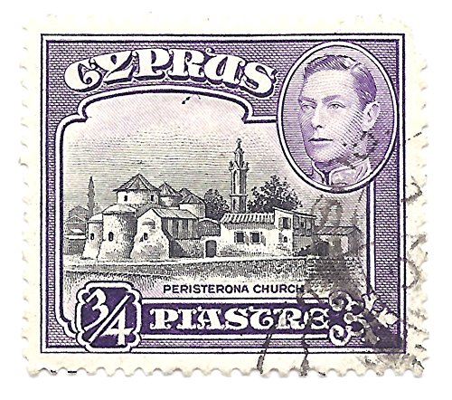 Cyprus 1938 Postage Stamp 3/4 Pi Peristerona Church Issue Scott #145 KGVI