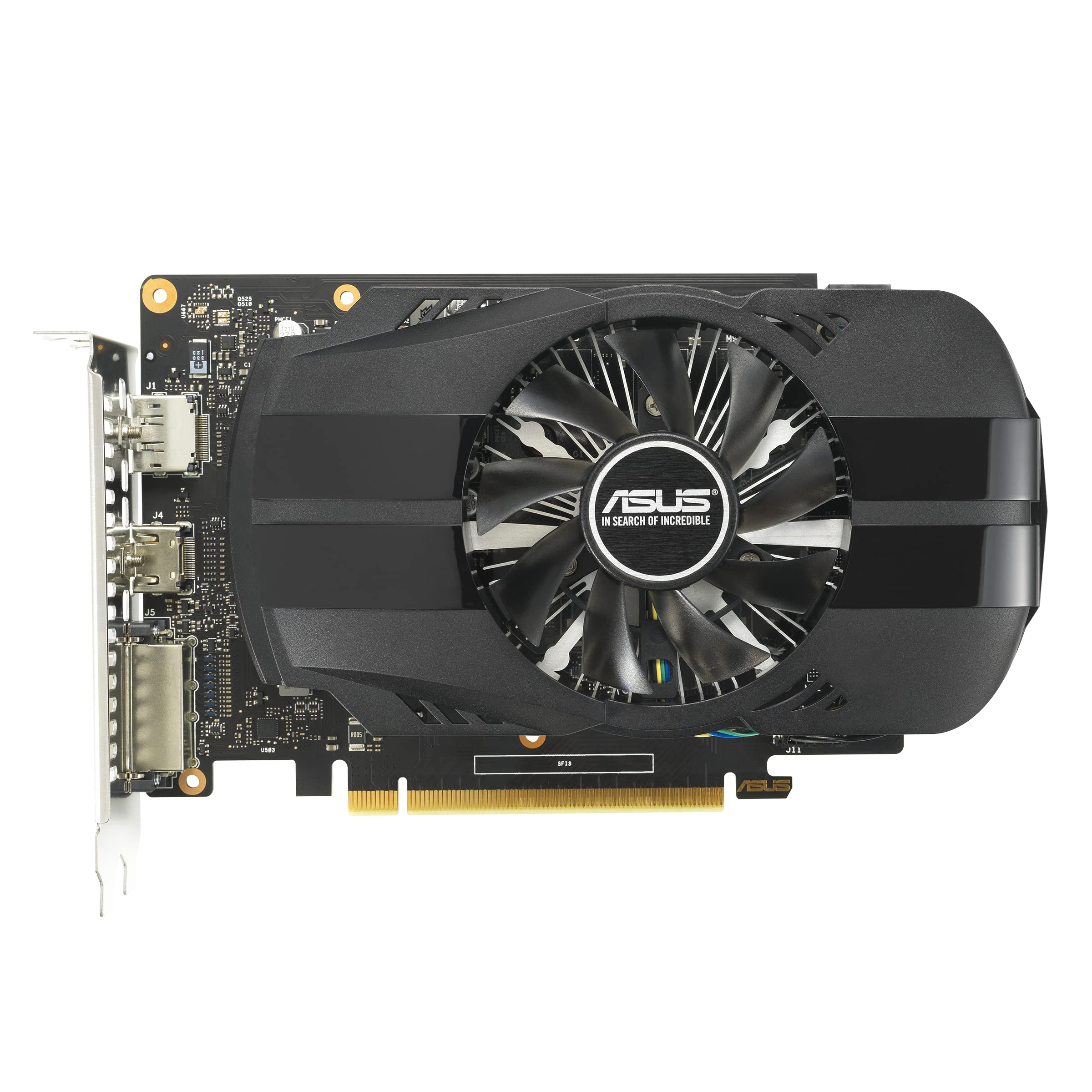 ASUS Phoenix NVIDIA GeForce GTX 1650 OC Edition Gaming Graphics Card (PCIe 3.0, 4GB GDDR6 memory, HDMI 2.0, DisplayPort 1.4a, DVI-D, Dual ball fan bearings, Auto-Extreme)