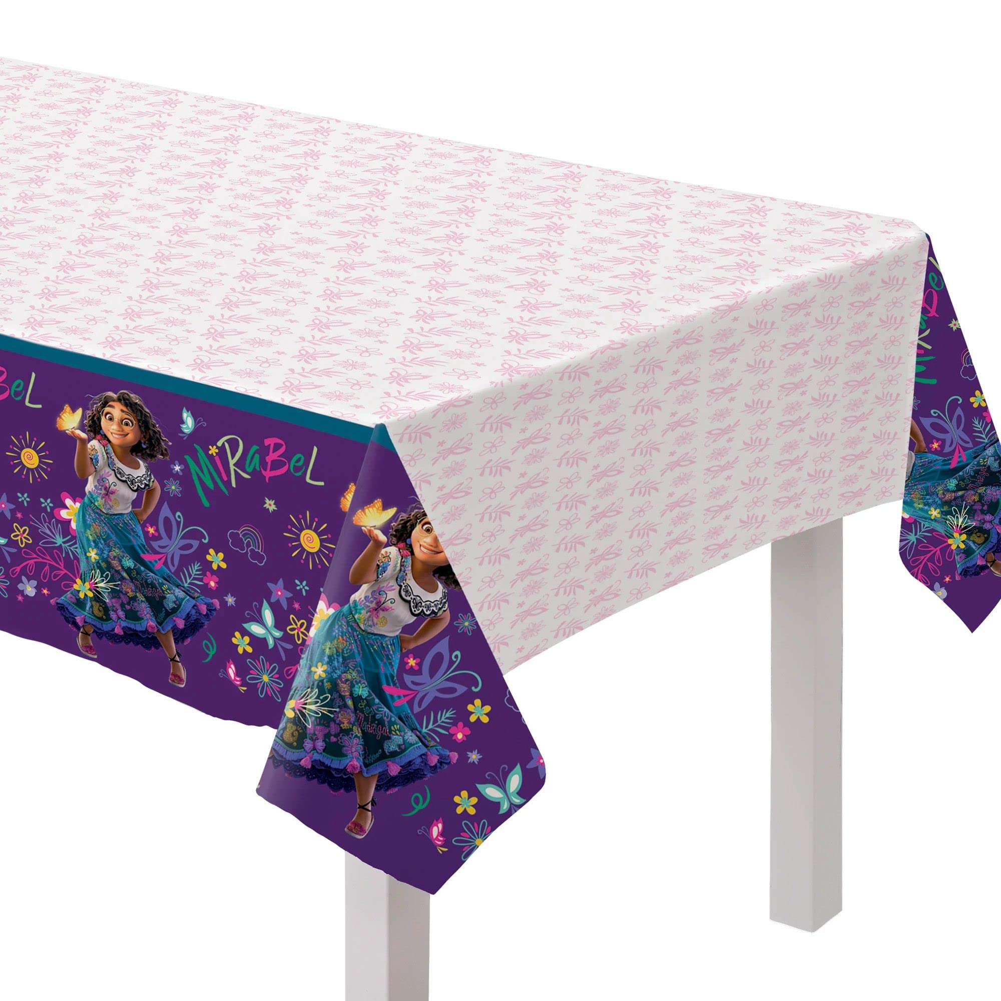 Encanto Birthday Party Supplies Bundle Pack for 16 includes Lunch Plates, Cups, Napkins, Table Cover