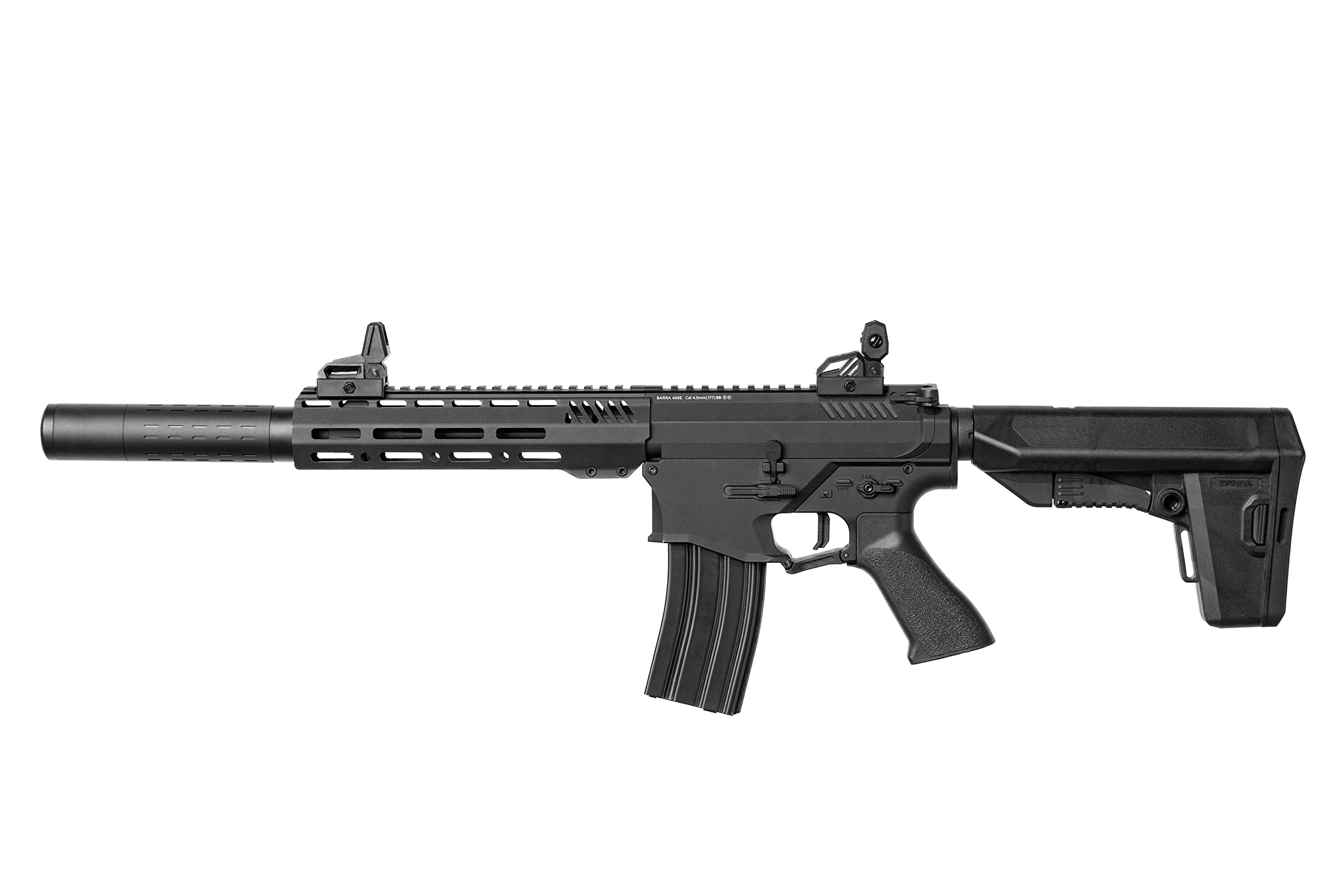 Barra Air Guns 400e Full Auto Battery-Powered BB Gun, 177 Caliber BBS, Fully Automatic Electric BB Rifle! - 410 FPS Air Rifle