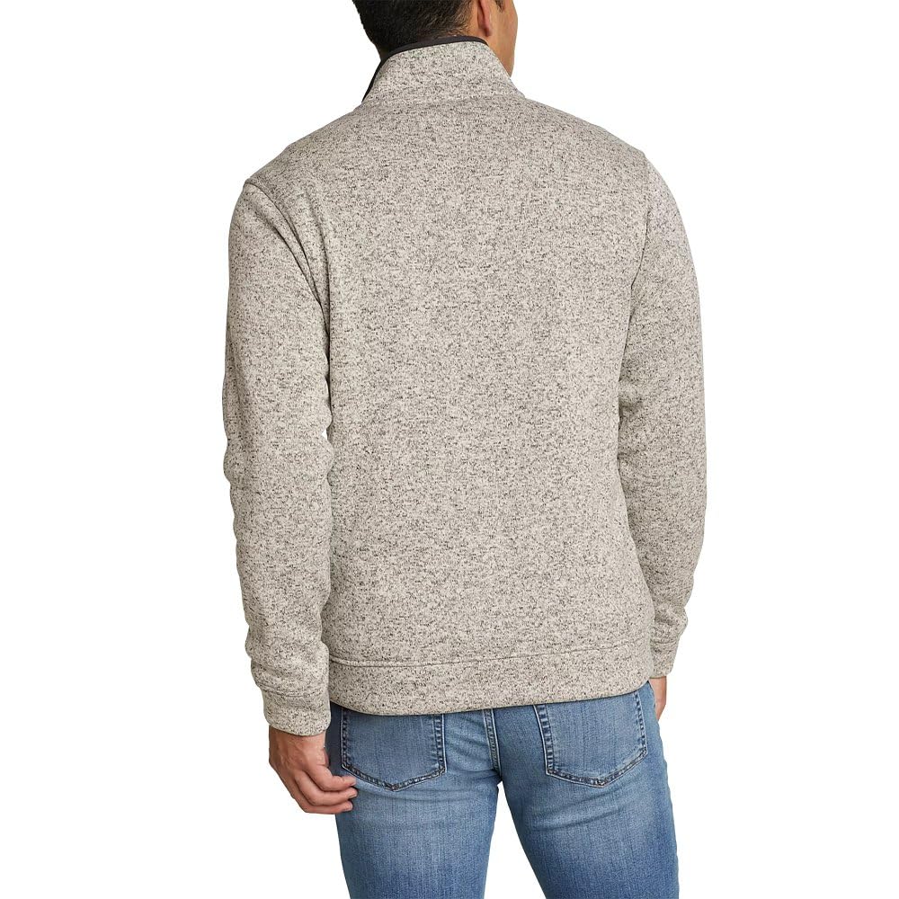 Eddie Bauer Men's Radiator Fleece Snap-Front Pullover, Gray Heather, XX-Large