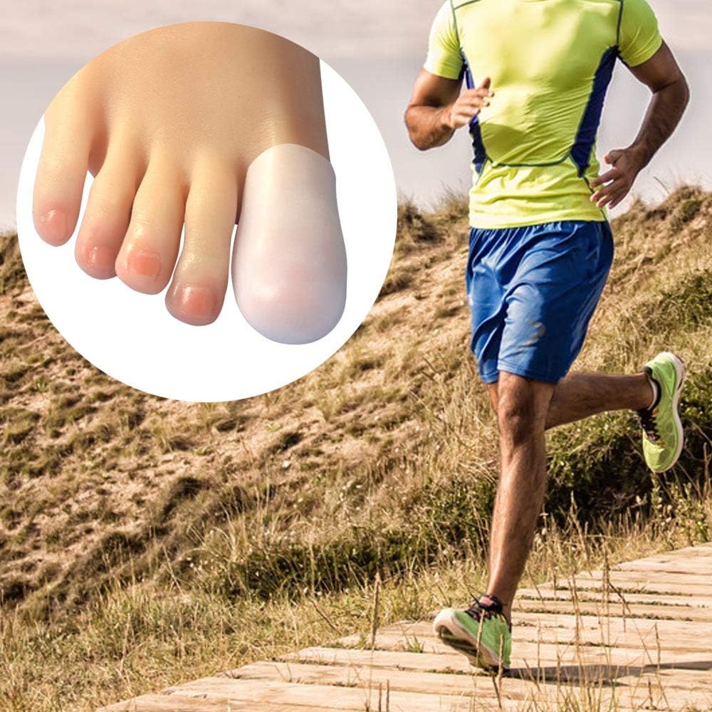 AQUASHIELDING Toe Protectors, Gel Toe Covers for Missing or Ingrown Toenails, Toe Caps and Sleeves for Shoes, Protect Toe from Rubbing and Friction(10 pcs)