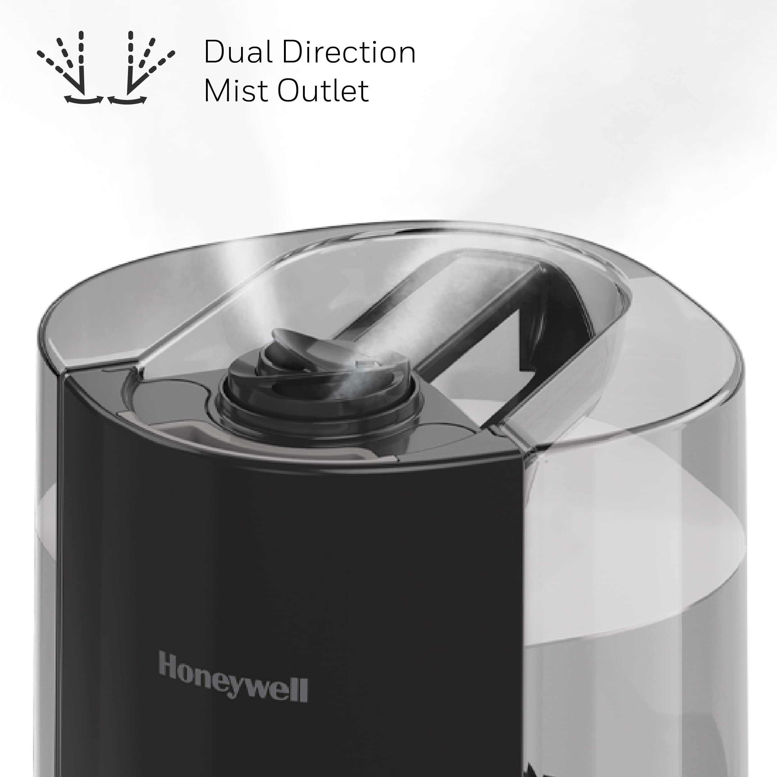 Honeywell Dual Comfort Cool + Warm Mist Humidifier with Fusion Mist Technology – Warm and Cool Mist Humidifier for Large Rooms