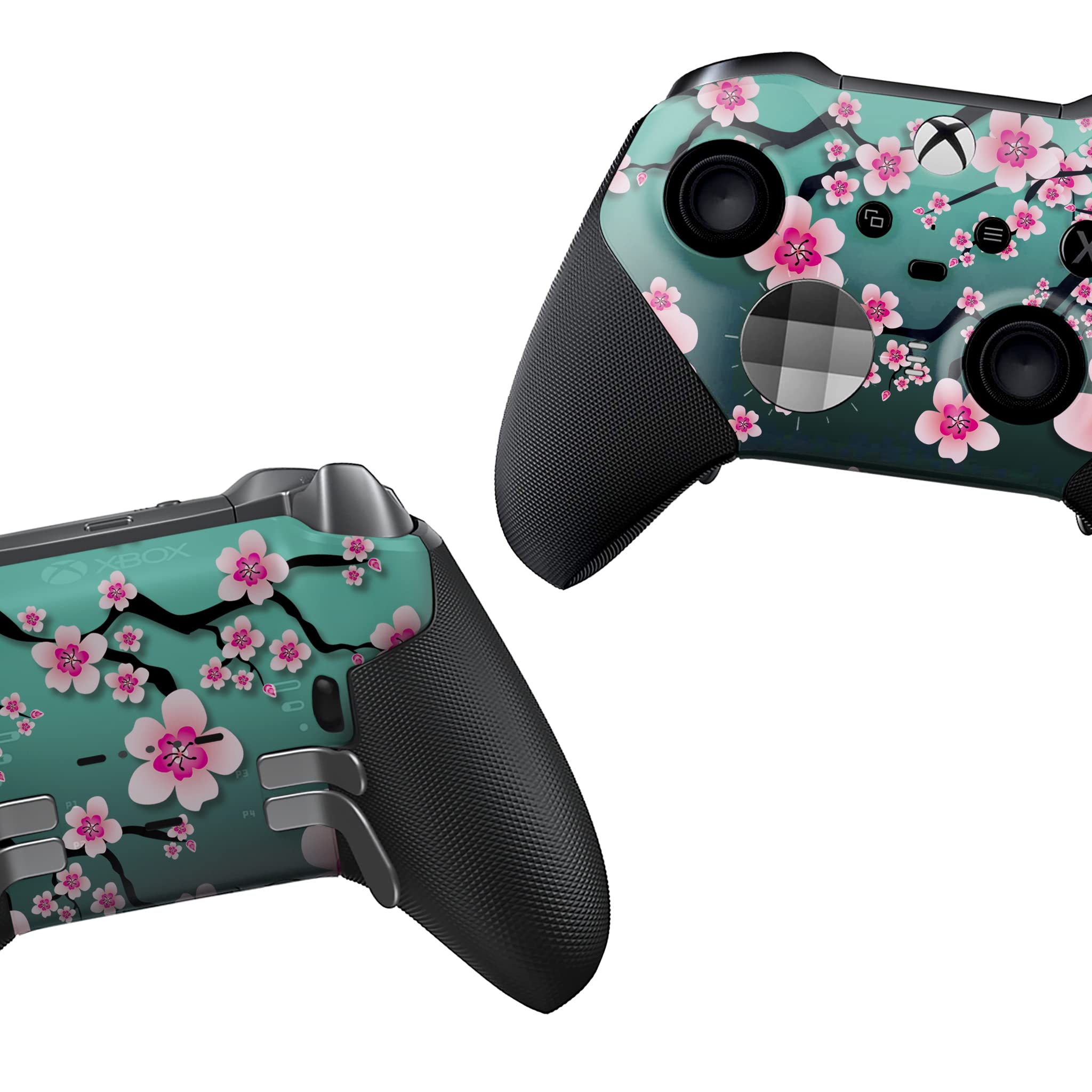 DreamController Cherry Blossom X-box Elite Controller Series 2 Limited Edition Custom Elite Series 2 Controller for X-box One/Series X/S. with Advanced Hydro-Dip Paint Technology (Not Just a Skin)