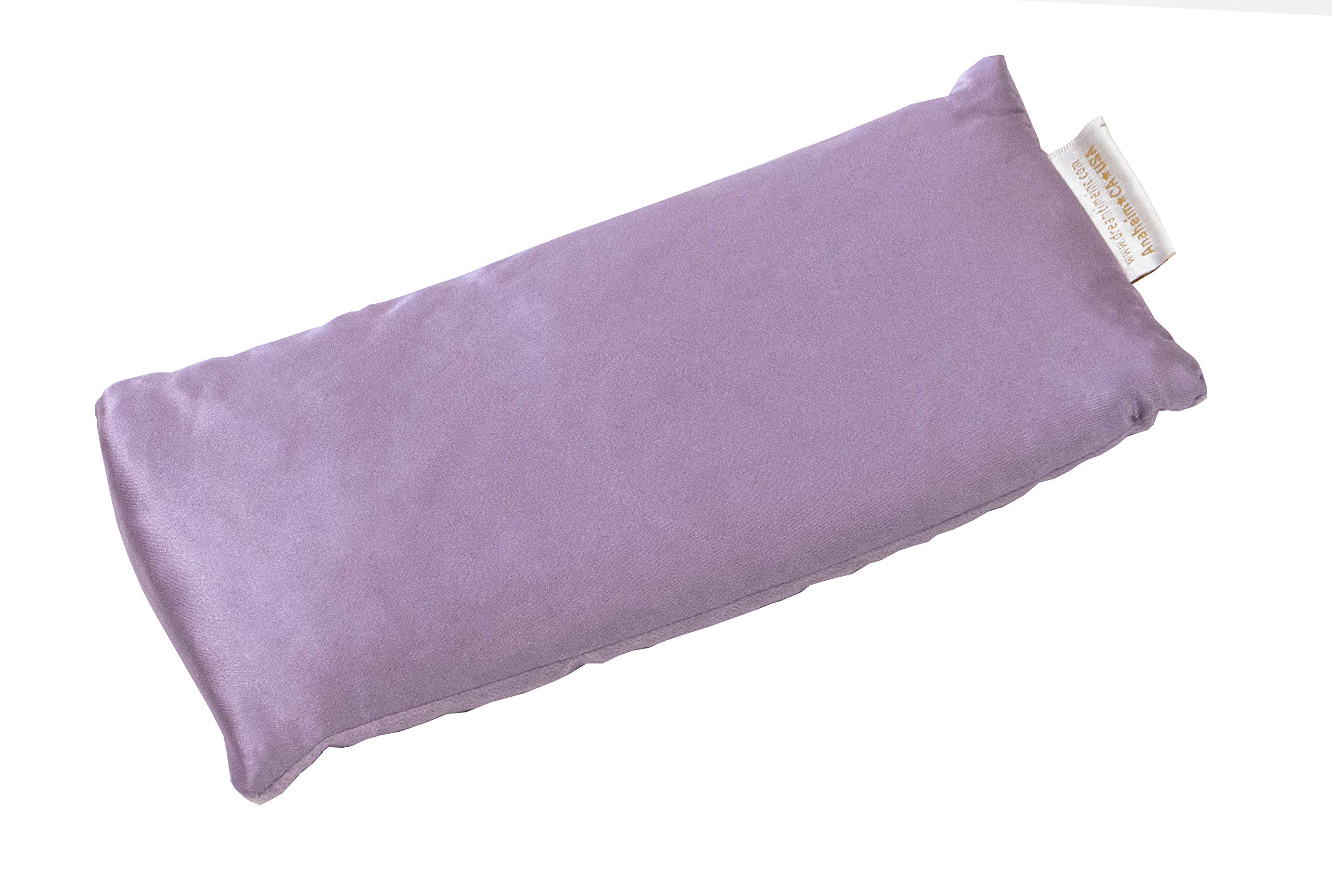 DreamTime Weighted Eye Pillow Mask, Lavender Velvet, Microwave or Freeze, Washable, 9.5x4.5 in, for Sleep, Yoga, Meditation, Relaxation