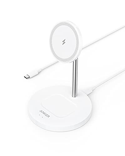 Anker Wireless, PowerWave 2-in-1 Magnetic Charging Stand Lite with USB-C Cable for iPhone 14/14 Pro/14 Plus/14 Pro Max/13/13 Pro /13 Pro Max, AirPods 2/Pro (No AC Adapter)