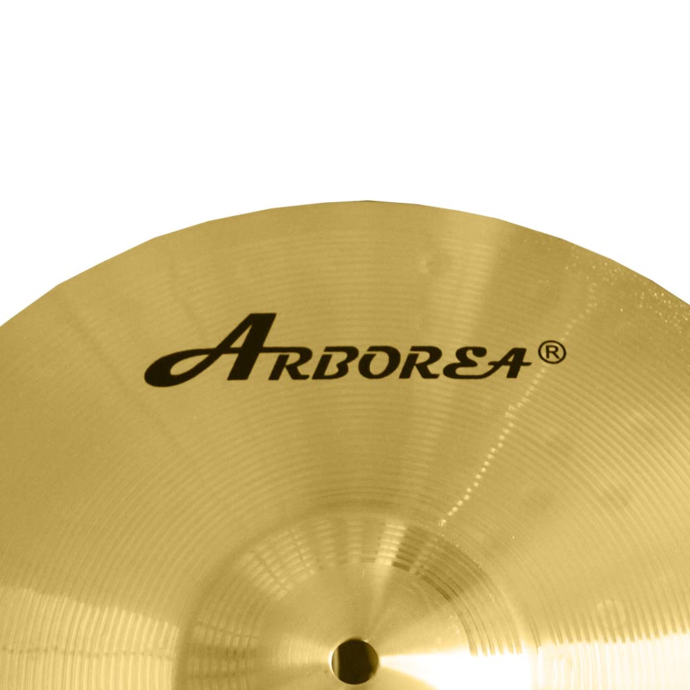 Arborea 13" Hi Hat Cymbals Pair FHC Traditional Finish Pure Brass Cymbals for Drums