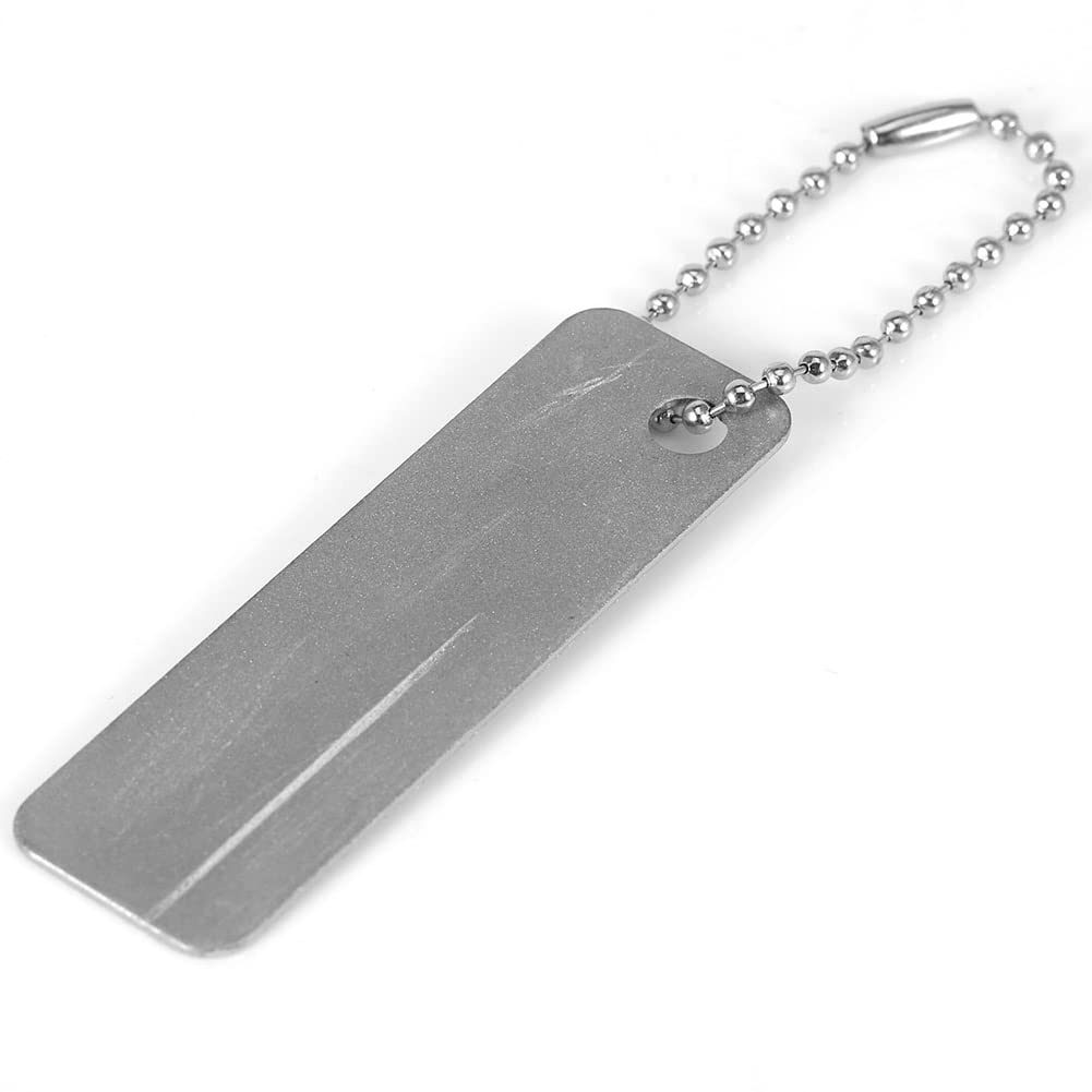 Astibym Fishing Hook Sharpener, Fishing Sharpening Stone Fish Knife Grinding Tool Portable with Keychain for Camping for Outdoor Fishing for Fish Hook