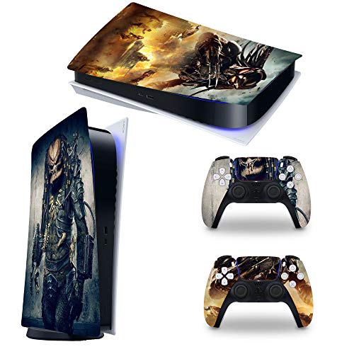 Alien War - PS5 Skin Console - PS5 Controller Skin Cover Vinyl Decal Protective ( Only fit PlayStation 5 regular)