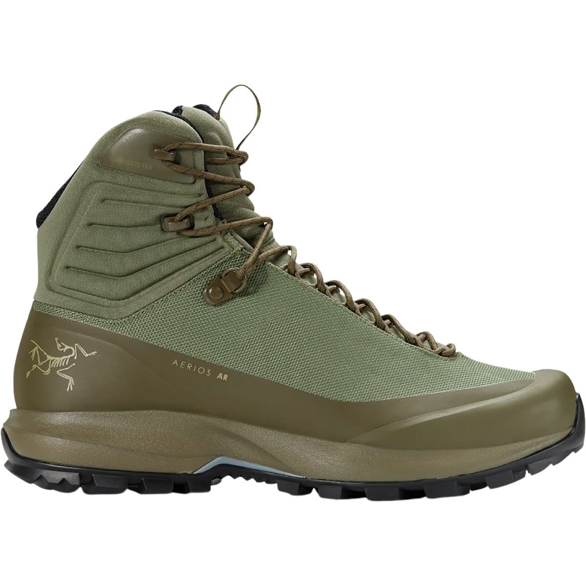 Arc'teryx Aerios AR Mid GTX Boot Men's | Comfortable Supportive Backpacking Boot | Tatsu/Carbon Copy, 10
