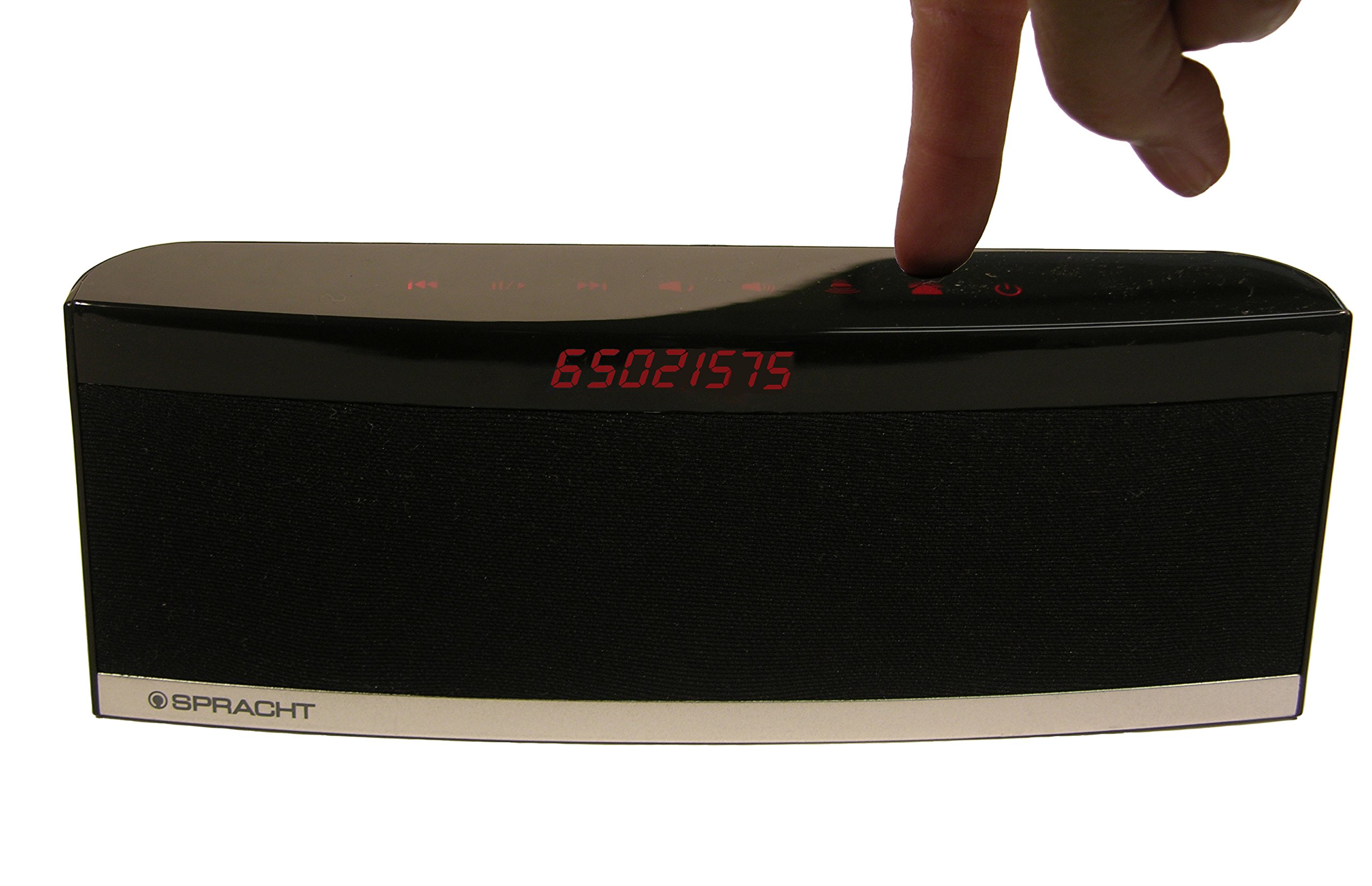 Spracht BluNote Pro Blutooth Speaker - Portable Conferencing and Wireless Speaker, Visual Scrolling Caller ID and Dual MEMs Mics