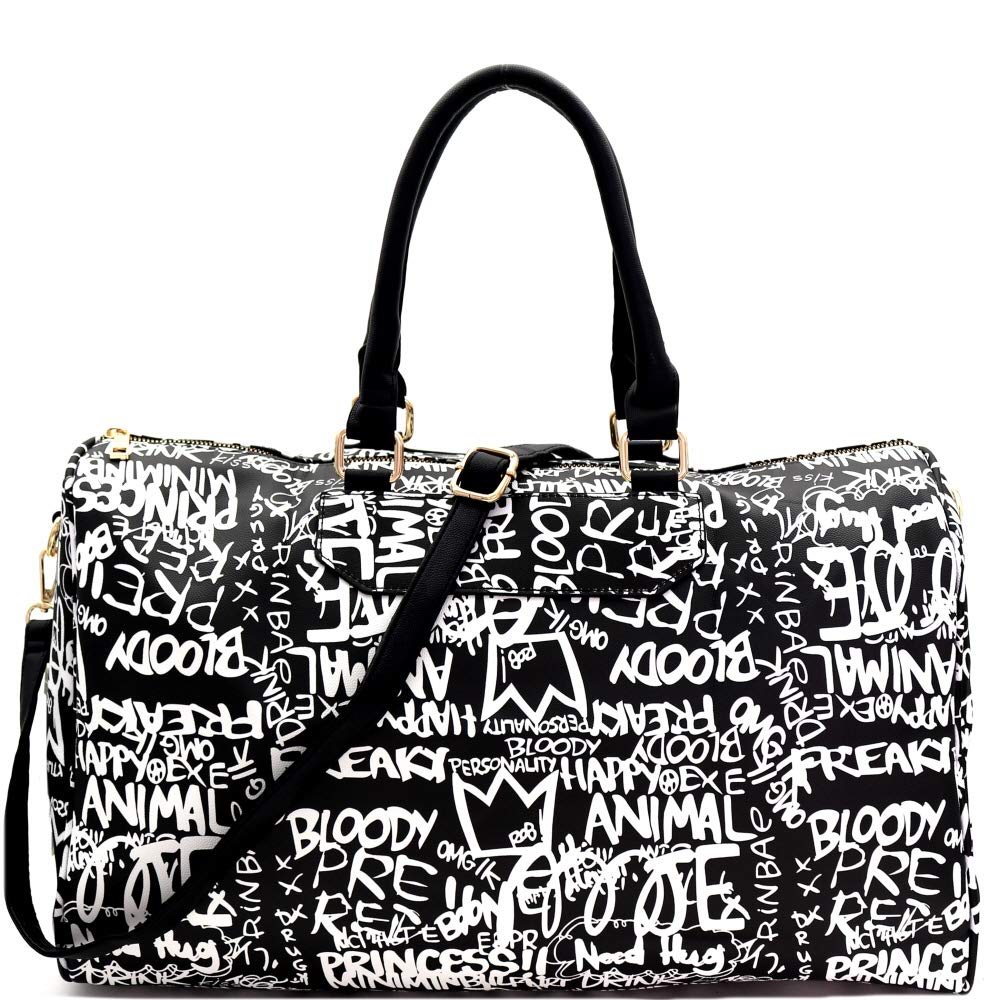 Trendeology Travel Duffel Bag Weekender Graffiti Novelty Tote Handbag