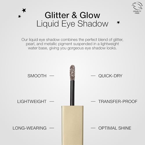 Stila Magnificent Metals Glitter & Glow Liquid Eye Shadow, Smoldering Satin
