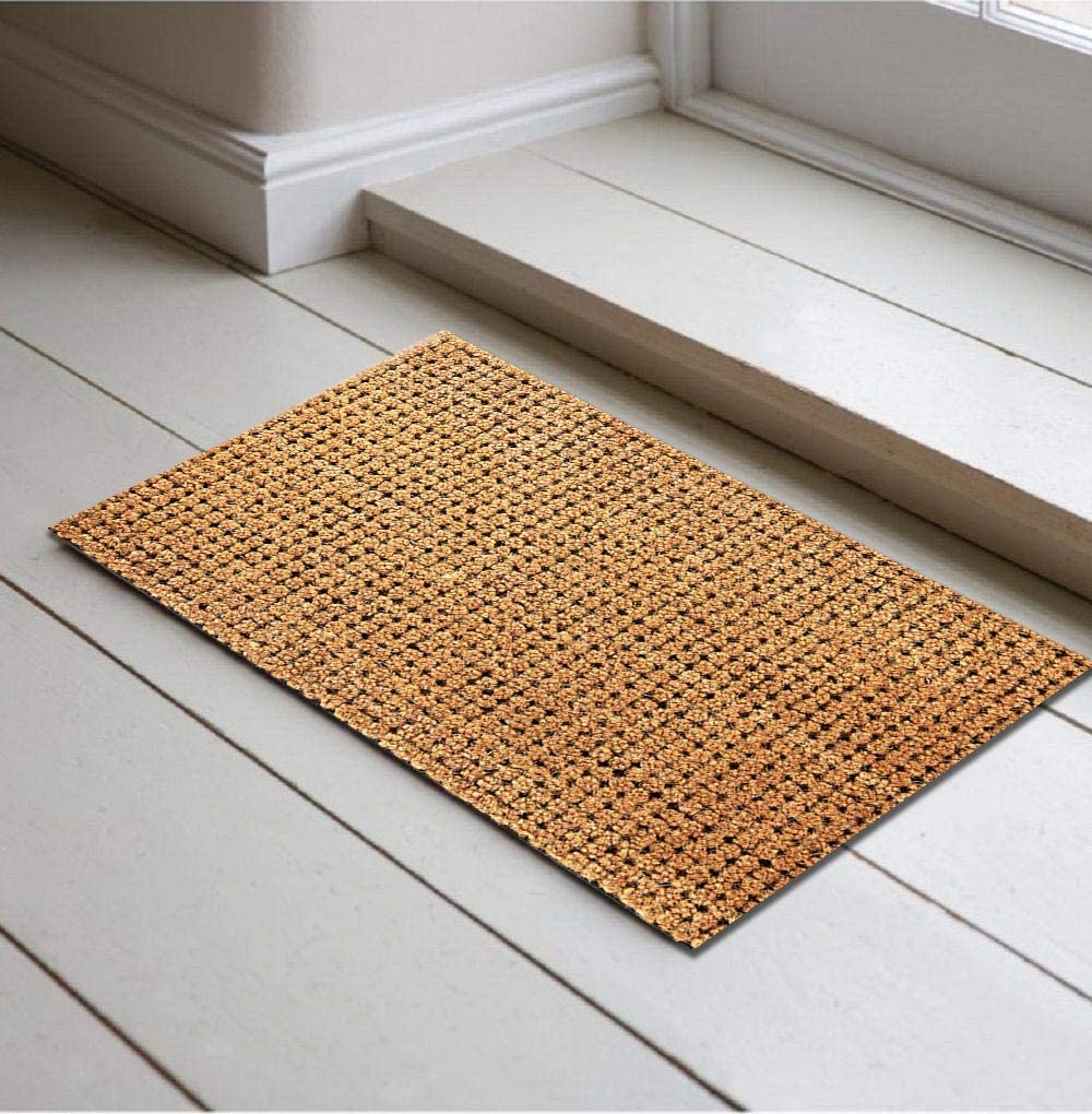 Envelor Home and Garden Coco Coir Cluster Outdoor Welcome Doormat 18 x 30 Inches Entrance Doormat