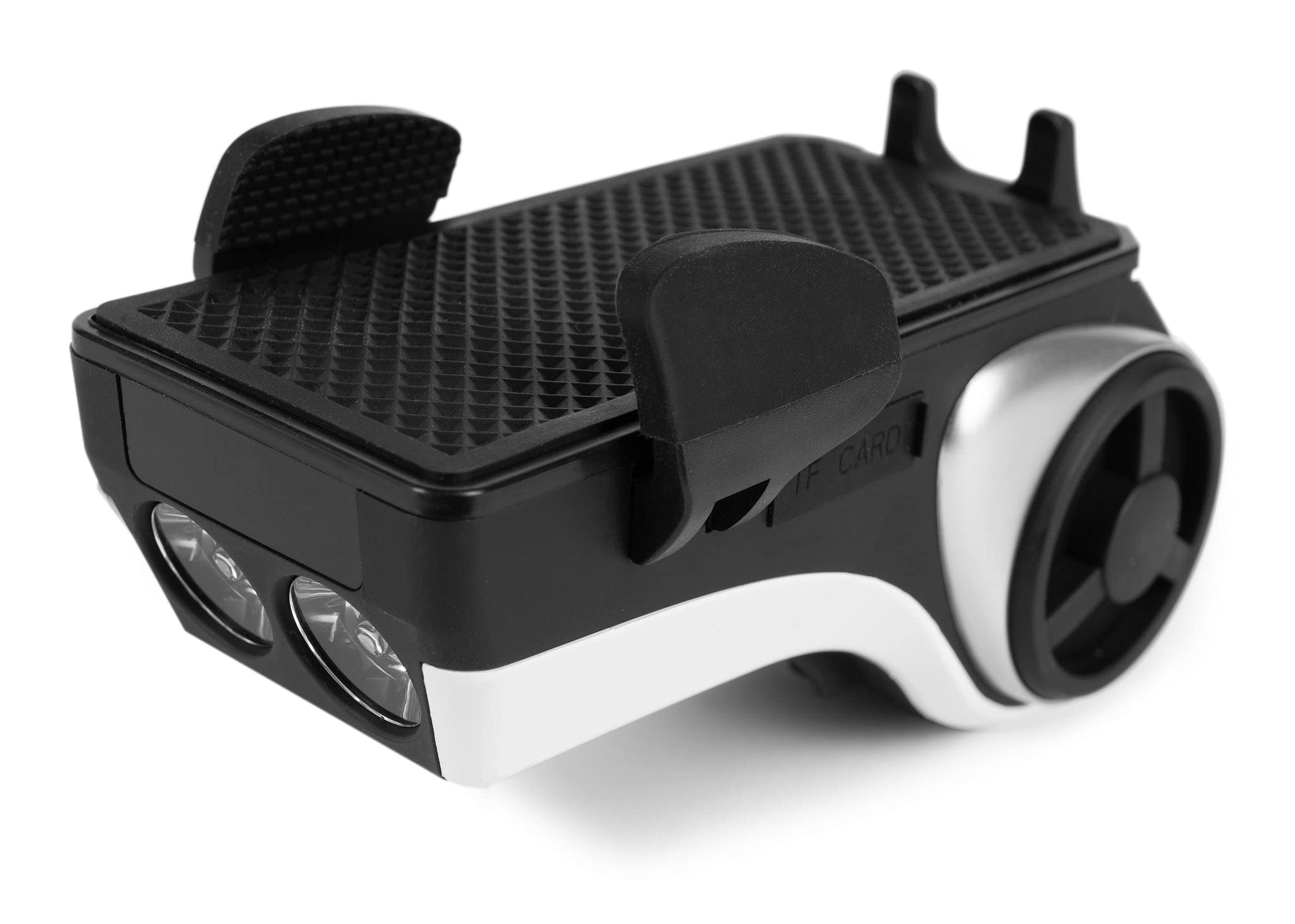 Ecoxgear EcoBike All-in-One Bike Bluetooth Speaker, IPX5, Portable Wireless Waterproof Bicycle Speakers, Dustproof, Shockproof Design, Powerbank, Double LED Bike Lights, Built-in Bicycle Bell