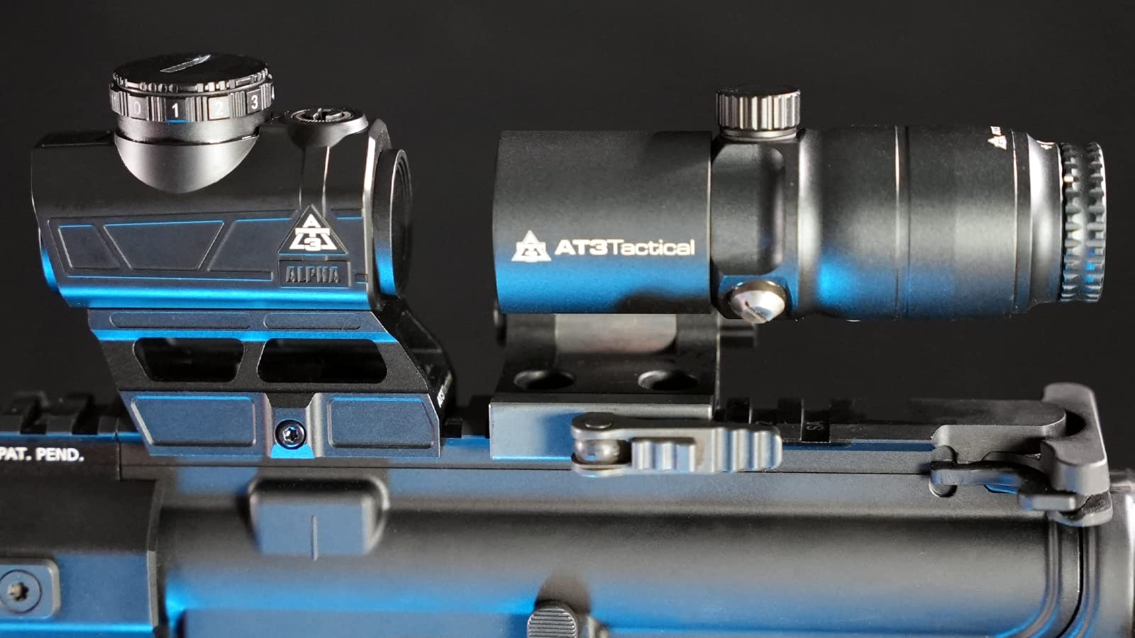 AT3™ ALPHA Red Dot Sight with Shake Awake + 4xRDM Quick Detach Magnifier Combo Kit