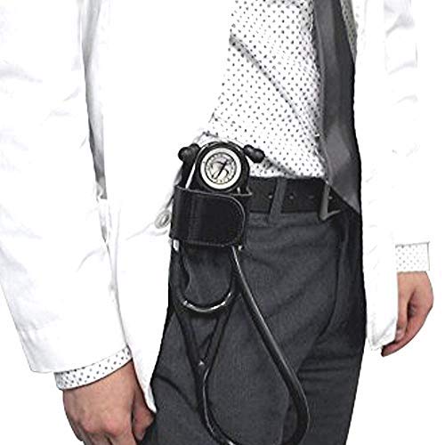 Stethoscope Holder Clip - Leather Made Brown