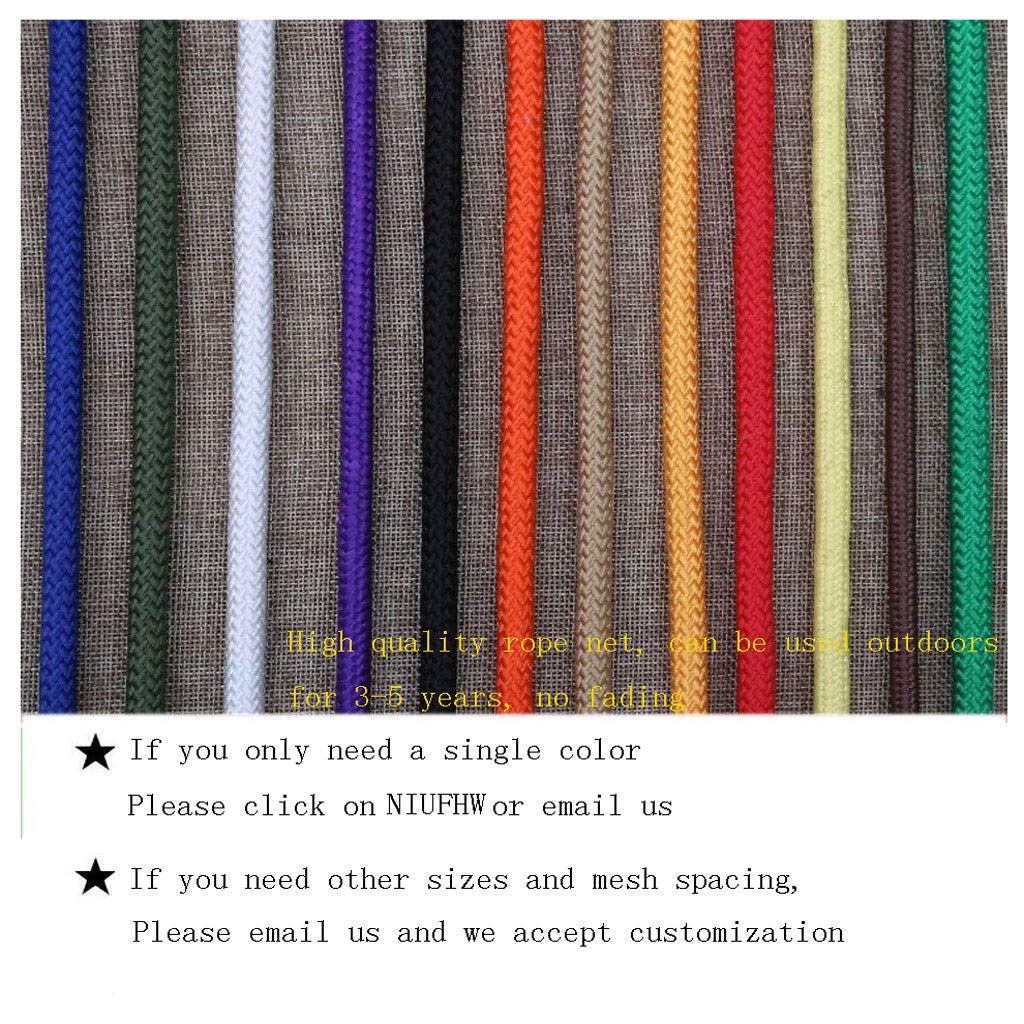 Protective Net Brown Nylon Net, Garden Decoration Net Balcony Safety Net Stairs Children Anti-Fall Net Kindergarten Protective Net Portable Fence Net Can Be Cut 1x2m3m4m (Size : 4 * 5M(13 * 16ft))