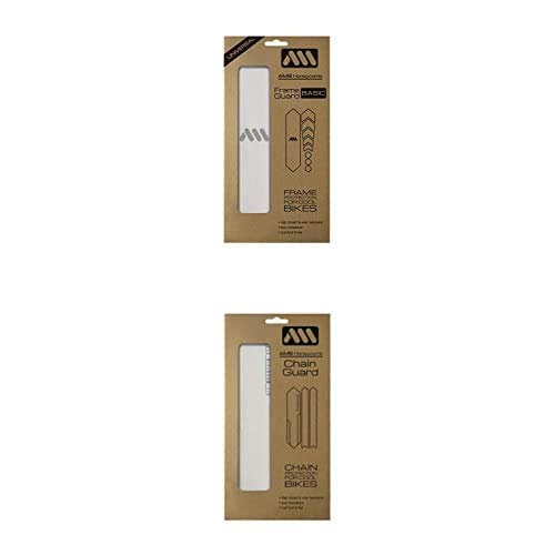 All Mountain Style AMS High Impact Frame Guard Basic Clear/Silver + Chain Guard Clear/Silver