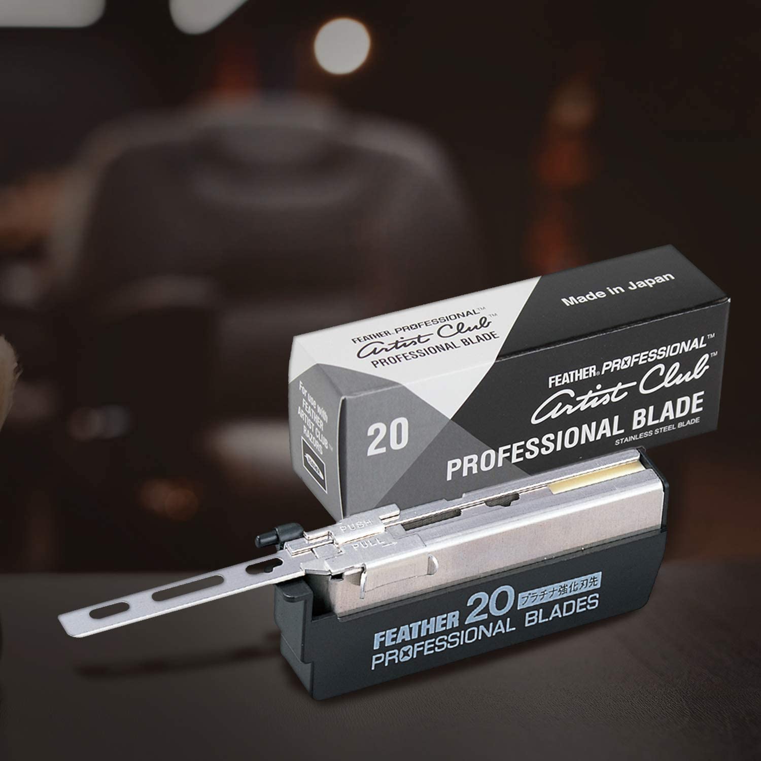 Feather Artist Club Professional Razor Blades - (3 Pack of 20) - Single Straight Edge Razor Blade Refills for Shaving - For Men & Barbers