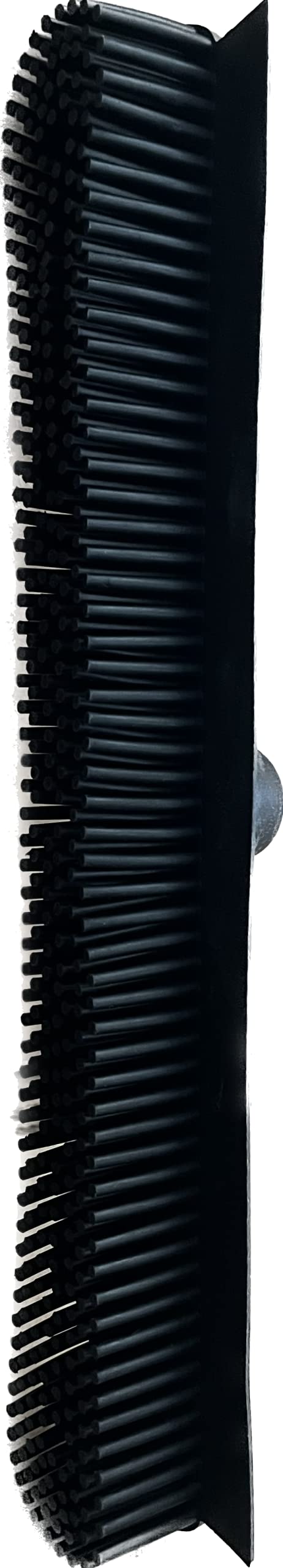 Pet Hair Remover Carpet Rake - Rubber Broom for Pet Hair Removal Tool with Squeegee & Telescoping Handle