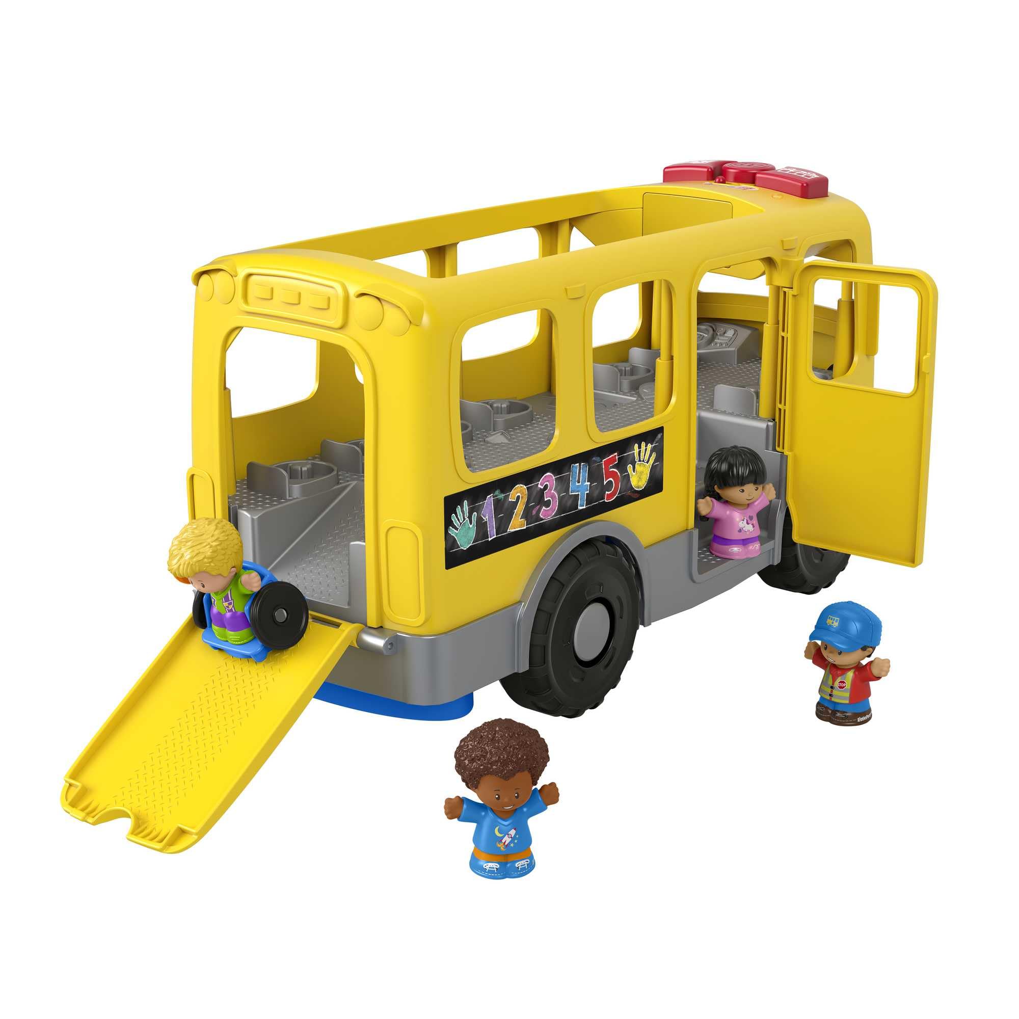 Fisher-Price Little People Yellow School Bus (Mattel GTL68), Spanish Version