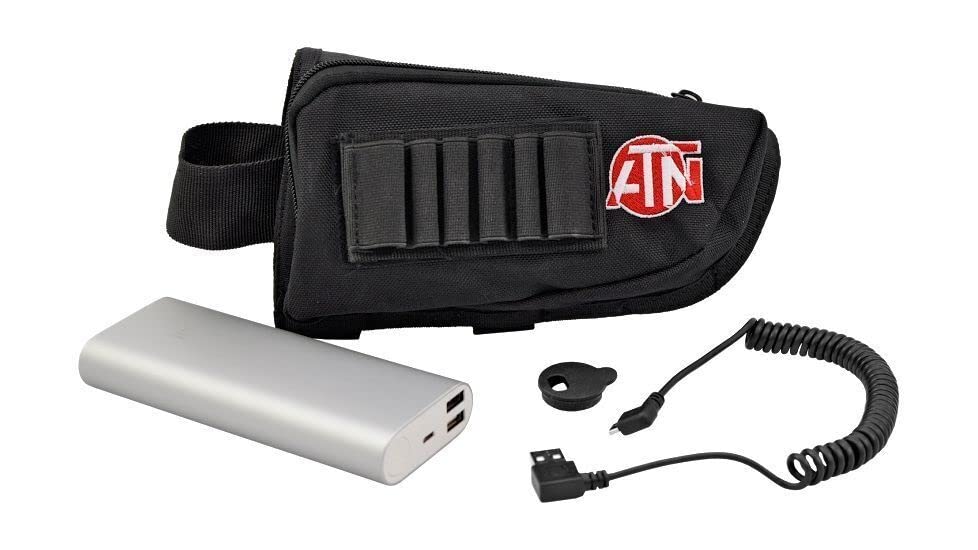 ATN Thor LT 160 5-10x Ultra Light Thermal Riflescope Bundle with Extended Power 20,000mAh Battery Pack Weapon Kit (2 Items)