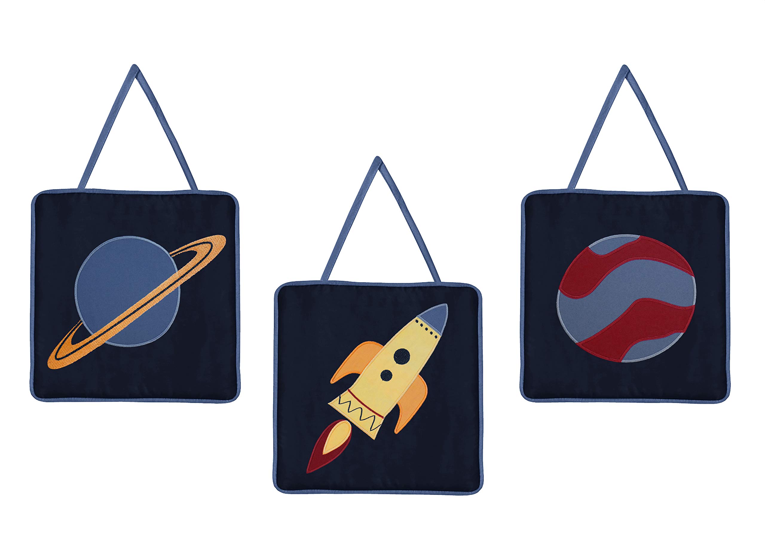 Sweet Jojo Designs Space Galaxy Rocket Ship, Planet, Galactic 11 Piece Baby Boy or Girl Bedding Crib Set