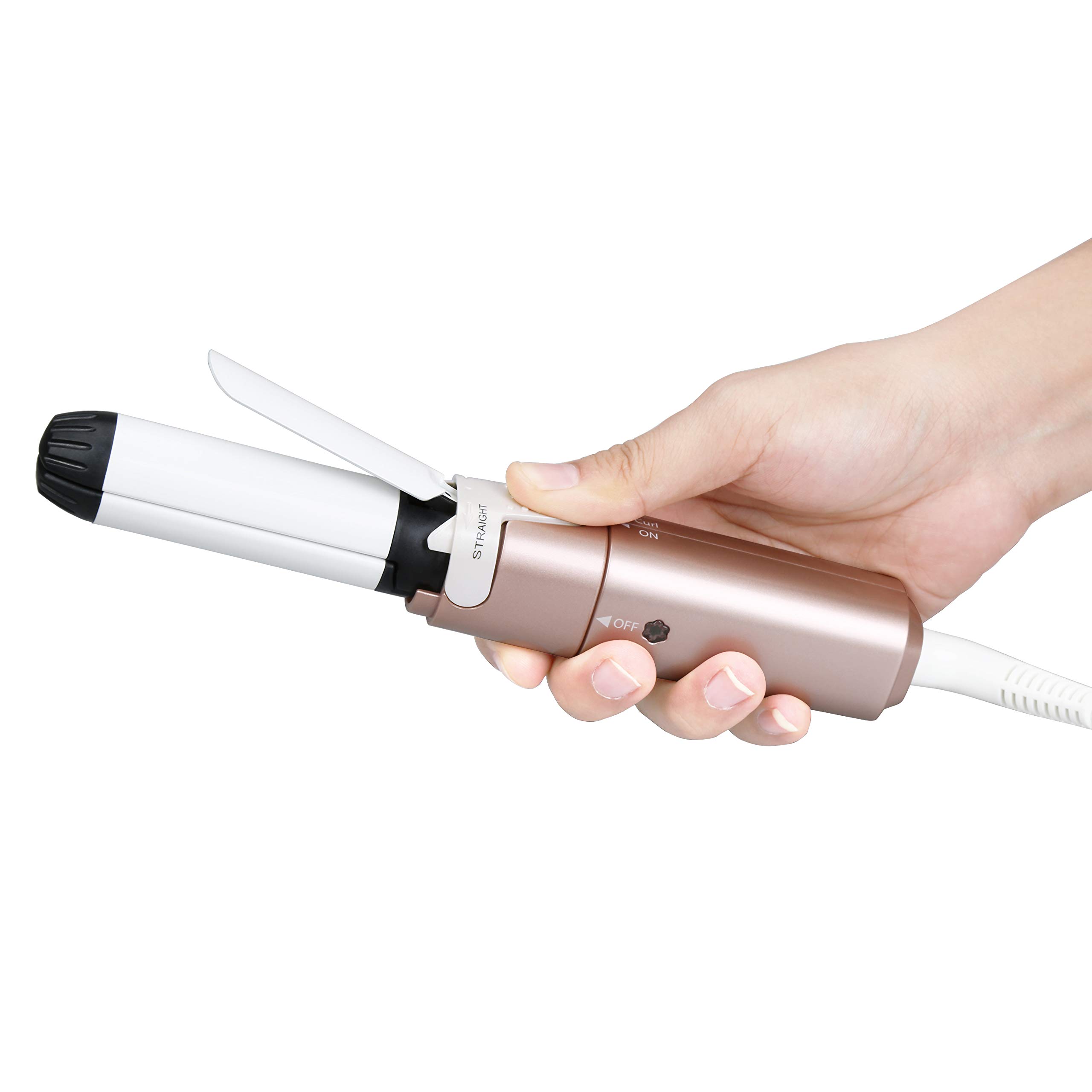 VAV Mini Travel 2 in 1 Hair Iron, Hair Straightener& Curler 2 Way 1 Inch Flat Iron, Portable Dual Voltage Hair Styling Tools