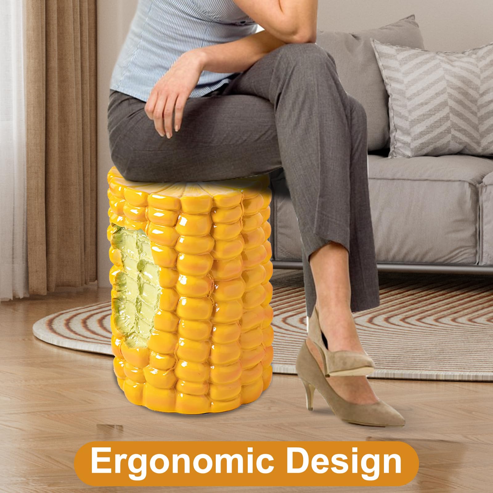 Dollar Shaped Stool with Hand Painted Fashion Shoe Change Stool for Room Living Room and Party
